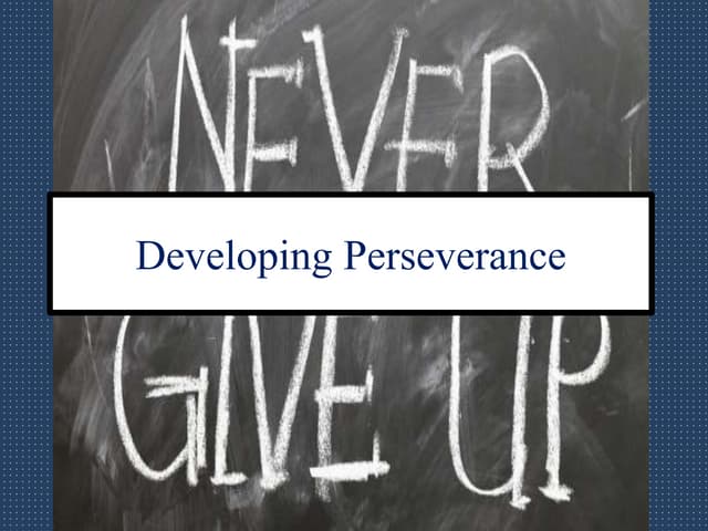 Perseverance | PPTX