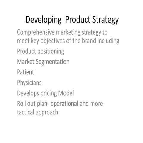 Developing product strategy | PPT