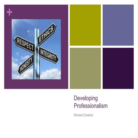 Developing professionalism | PPTX