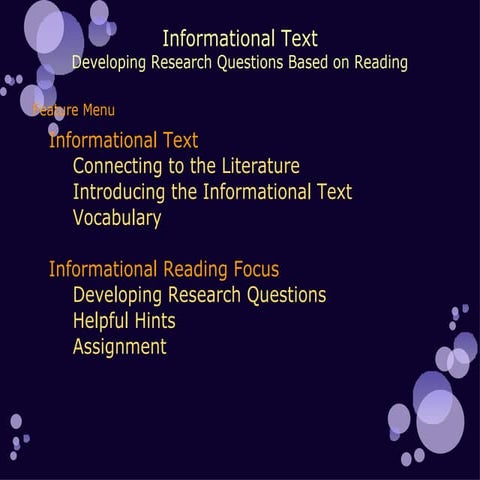 Developing research questions | PPT