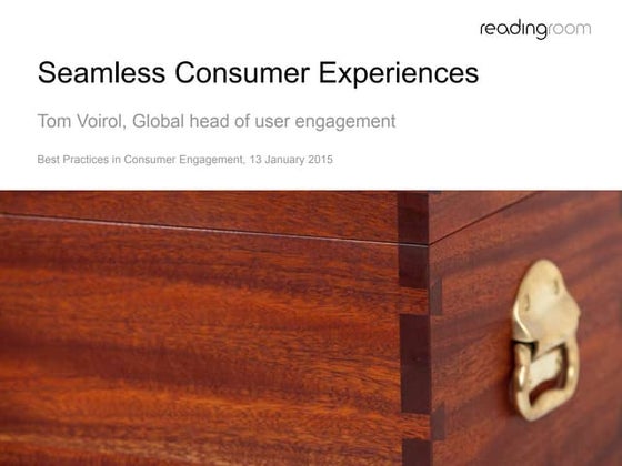 Consumer Experience Centre | PPT