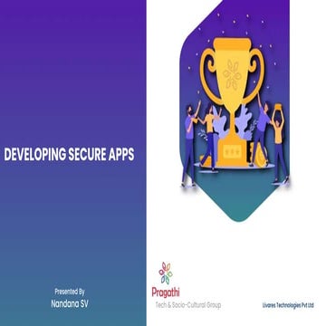 Developing Secure Apps Ppt