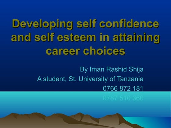 Presentation self esteem | PPTX