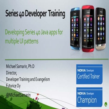 Developing Series 40 Java Apps for Multiple UI Patterns | PDF