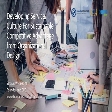 Developing Service Culture For SCA from Organizational Design | PDF