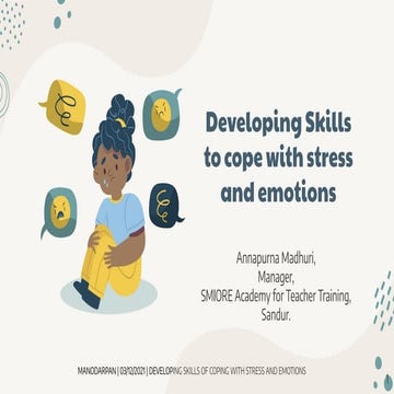 Developing skills to cope with stress and emotions manodarpan | PPT