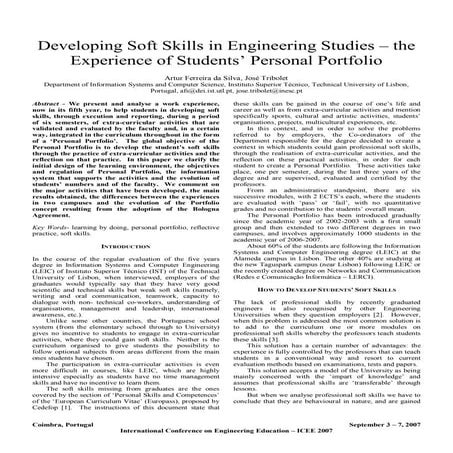 Developing soft skills | PDF