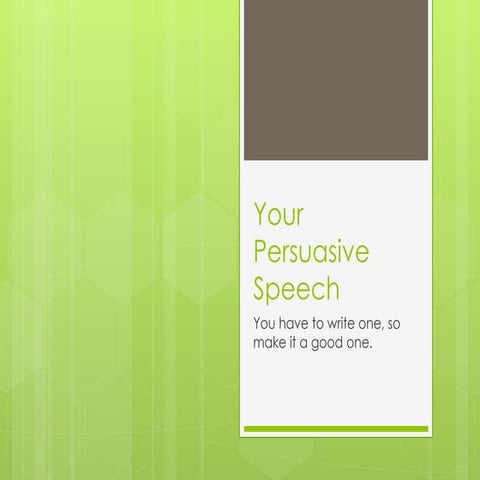 Organizational patterns for speeches | PPTX