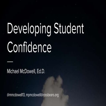 Developing Student Confidence | PPTX
