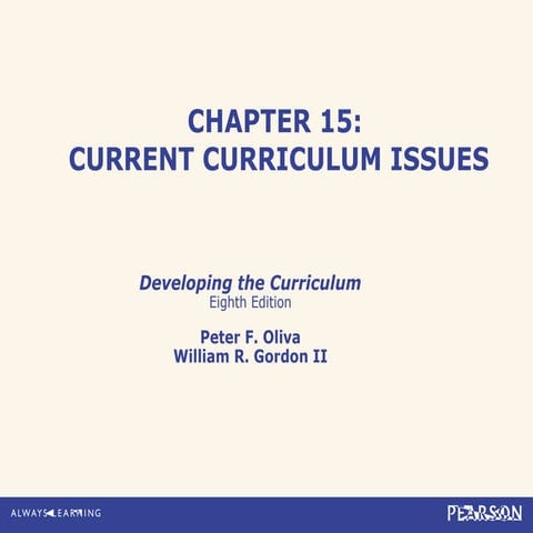 Developing the curriculum chapter 15 | PPT
