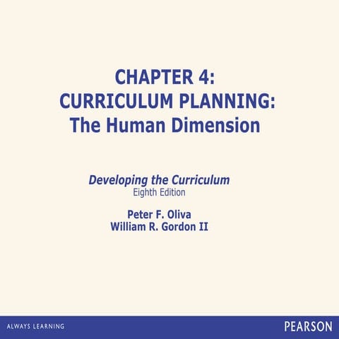 Developing the curriculum chapter 4 | PPT
