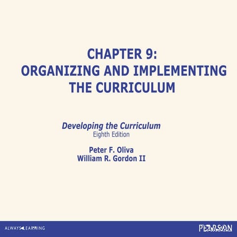Developing the curriculum chapter 9 | PPT