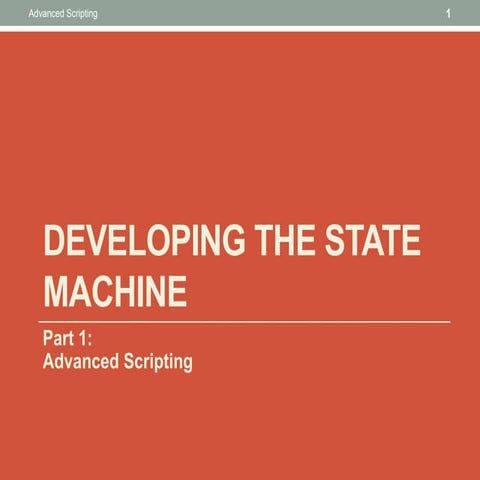 Developing The State Machine With Code C For Application And Game