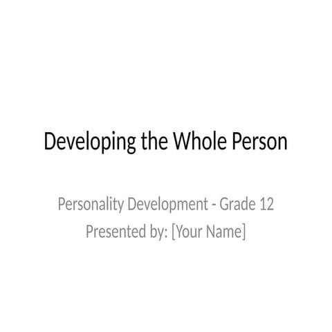 Cg personal development | PDF