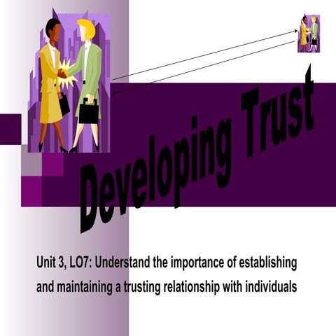 Developing trust | PPT