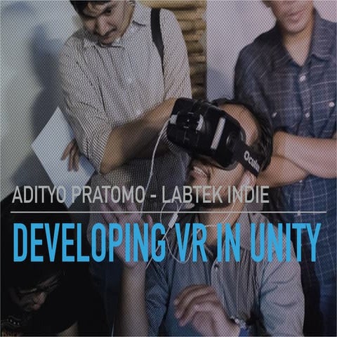 Developing Vr In Unity Pdf Operating Systems Computer Software 0394