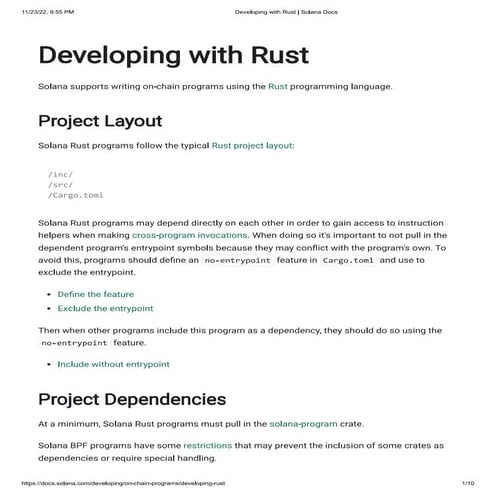 Developing with Rust Research | PDF