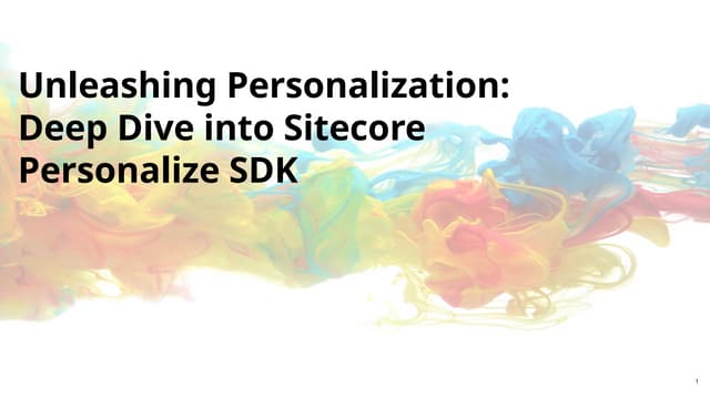 Developing With Sitecore Personalize Sdkpptx