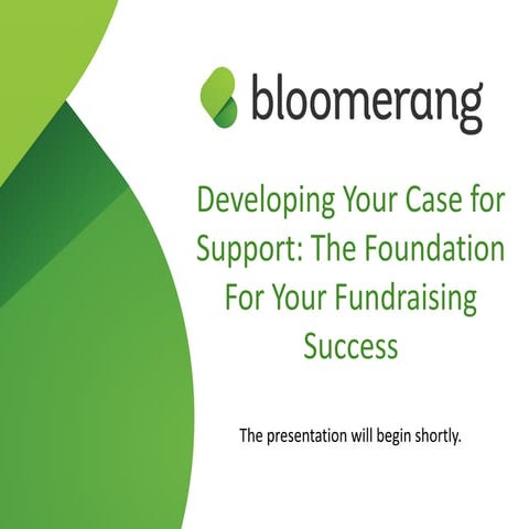 Developing Your Case for Support: The Foundation For Your Fundraising ...