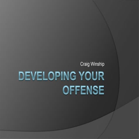 Developing your offense | PPTX | Rugby Union | Rugby