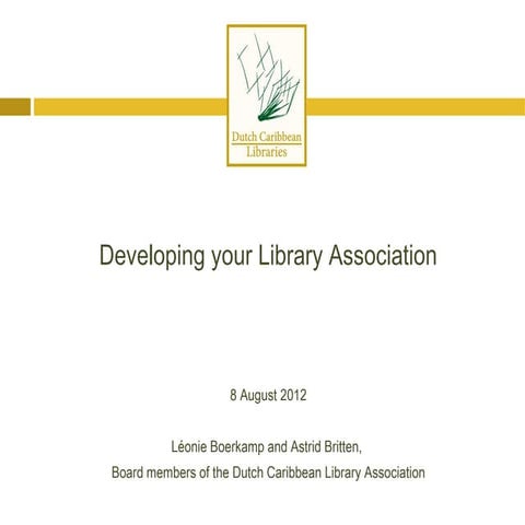 Developing your library association | PPT