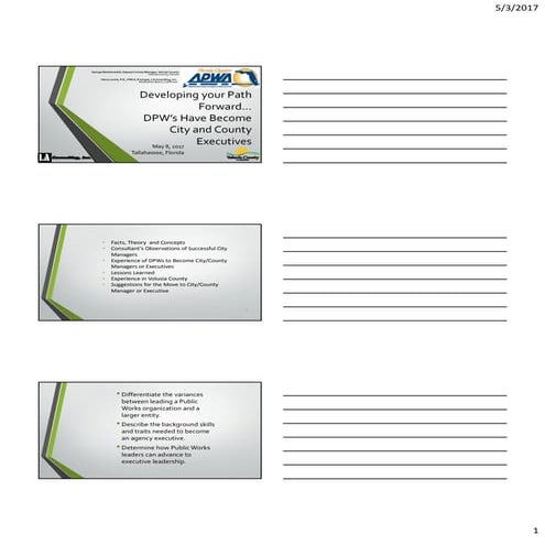 Developing your path forward 2016 12-7 1500 v5-handouts | PDF | Science