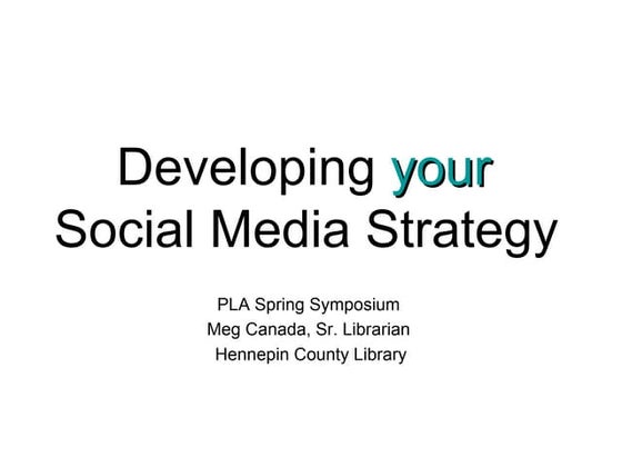 Social Media Strategy | PPT
