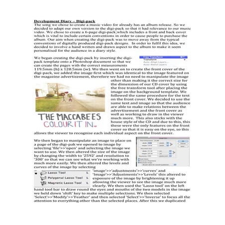 Development Diary - Digipack | PDF