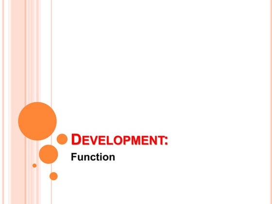 Development: Critical dimensions | PPT