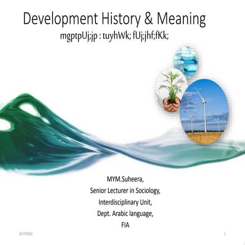 Development - History & Meaning - pptx | PPTX
