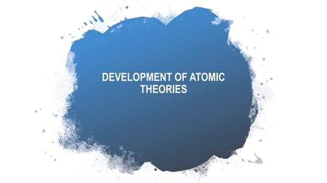Infographic: History of the Atom | PDF