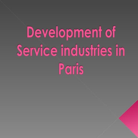Service industry Paris | PPT