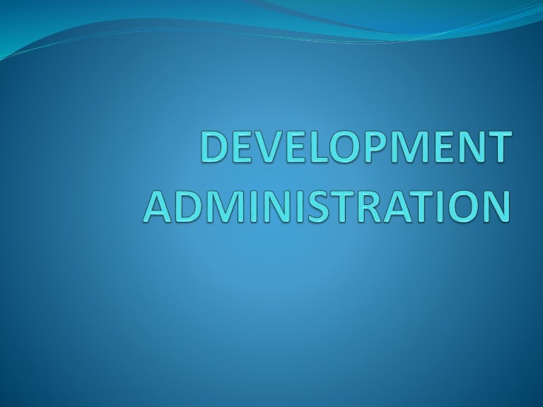 Development Administration development-administration