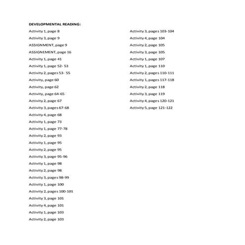 Developmental reading-activity | DOC