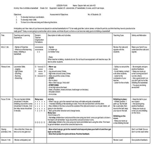 Developmental ii basketball | DOCX | Participant Sports | Fitness and ...