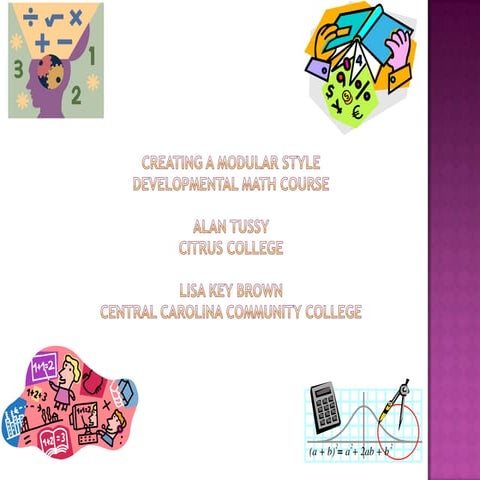 Cengage Learning Webinar, Developmental Math Course Redesign in North ...