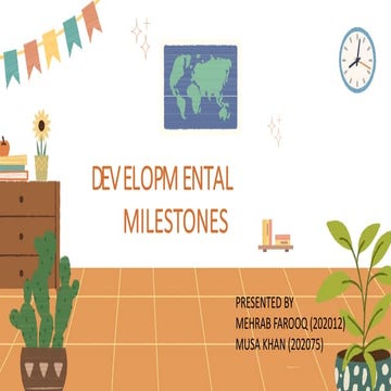 developmental milestones (2).pptx pediatrics lecture | PPT