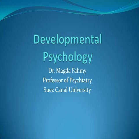 Developmental psychology | PPTX