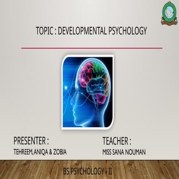 developmental psychology developmental psychology | PPTX