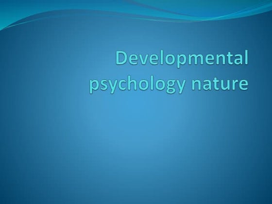 Principles of Human Development | PPTX