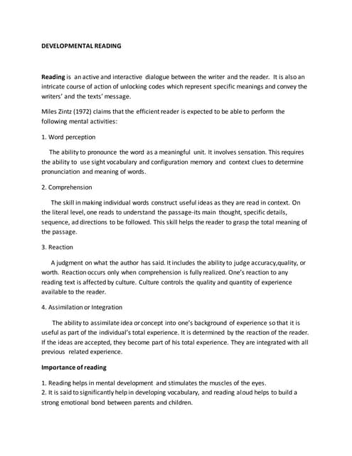 Reading skills - purpose and types of reading | PPT