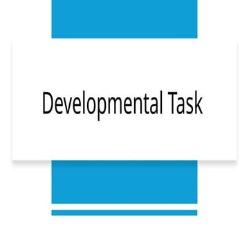 Developmental Task grade 8 technology and livelihood education | PPT