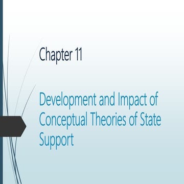 Development and impact of conceptual theories of state support | PPT