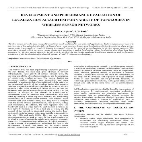 Minimization Of Localization Error Using Connectivity Based Geometric…