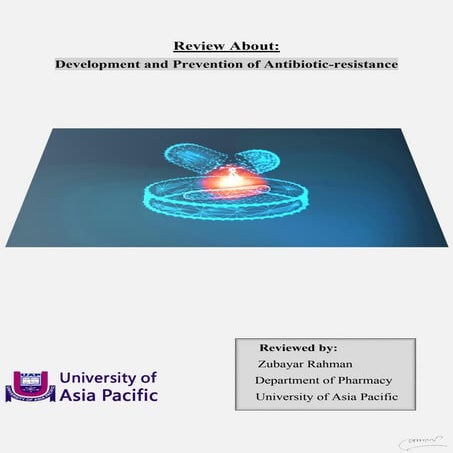 Development and prevention of antibiotic resistance | PDF