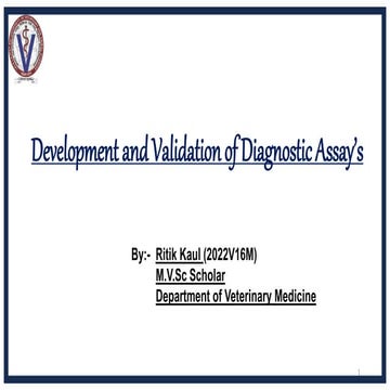 Development and Validation of Diagnostic Assay's .pptx