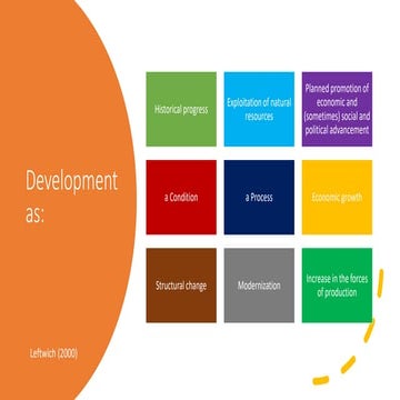 What are the different ways that development can be defined? | PPTX