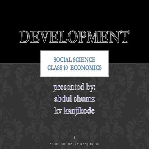 Development, Economics class 10, CBSE | PDF | Email | Internet