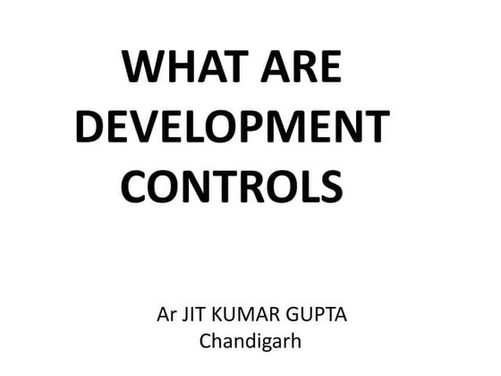 Development control tools | PPT