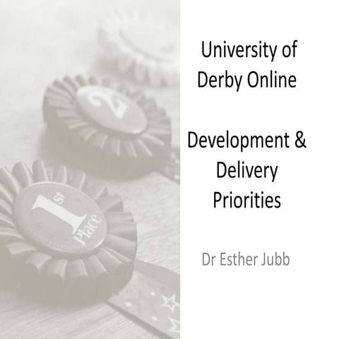 Development & delivery priorities | PPT